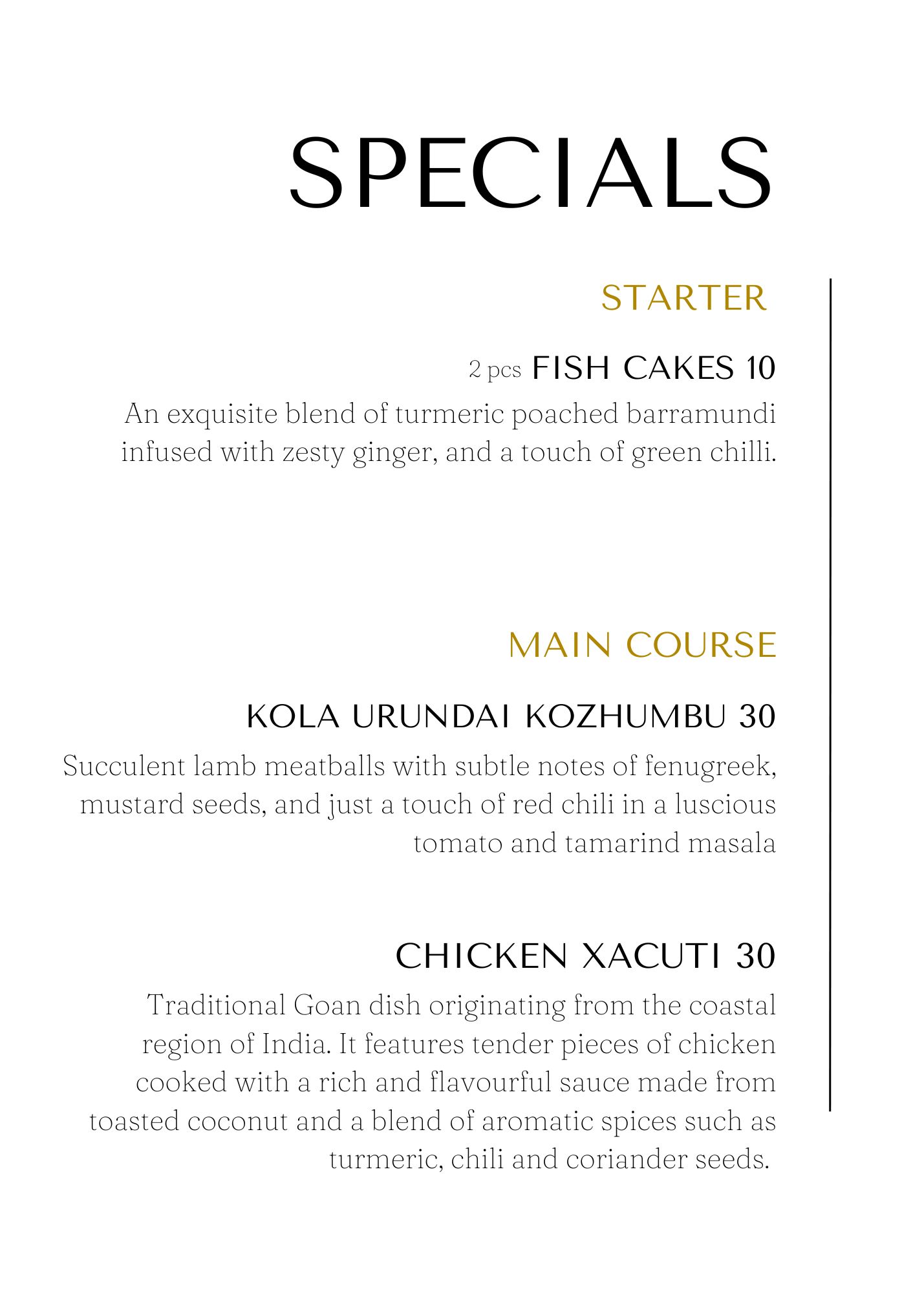 Specials – Indian Restaurant Sydney | Malabar Darlinghurst