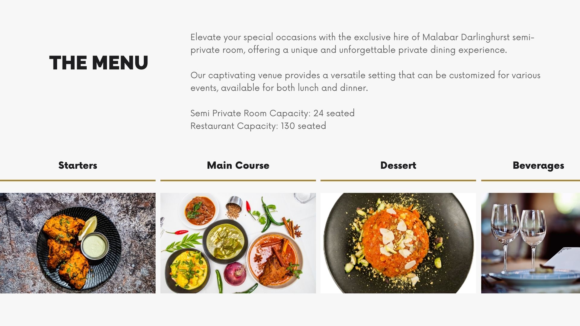 Private Function Room – Indian Restaurant Sydney | Malabar Darlinghurst